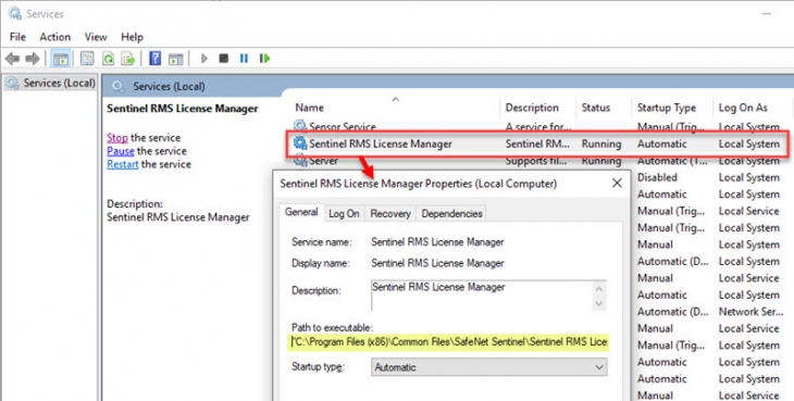 The Sentinel Rms License Manager Service Is Not Running On The License Server There Is No Lock